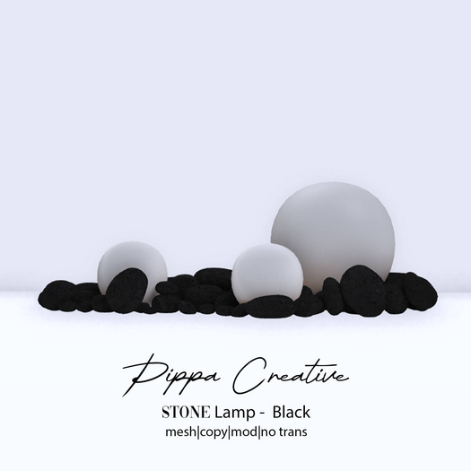 Second Life Marketplace Pc Stone Lamp Black