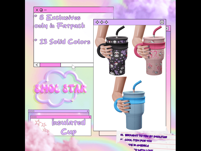 Second Life Marketplace - ~SS~ Insulated Water Bottle ~ Blue