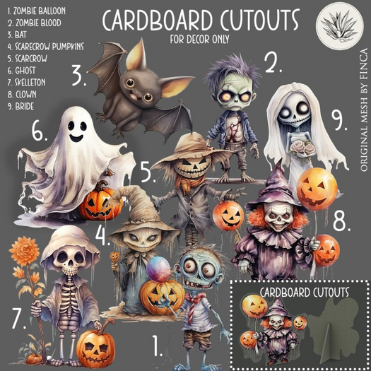 Second Life Marketplace - 1. FINCA Cardboard Zombie Balloon box