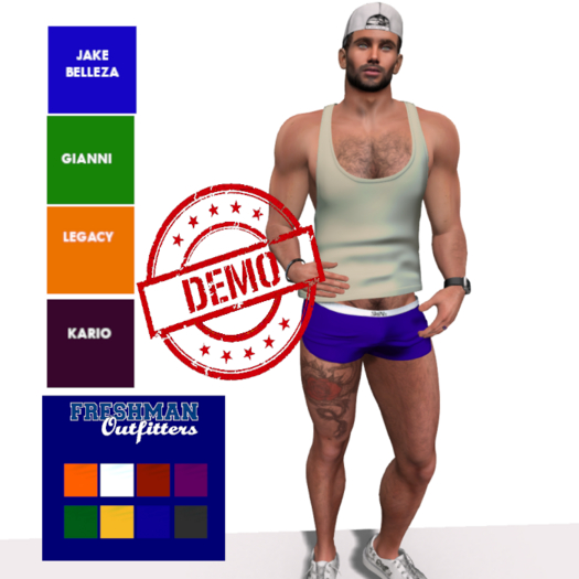 Second Life Marketplace - DEMO Freshman Outfitters Skins Outfit