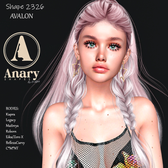 Second Life Marketplace - ANARY SHAPES - SHAPE 2326 AVALON