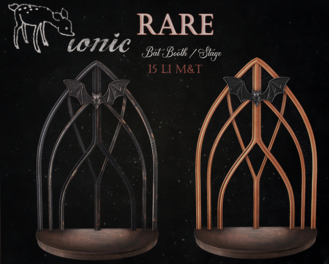 Second Life Marketplace - 1 ionic : Bat Booth / Stage - Rare