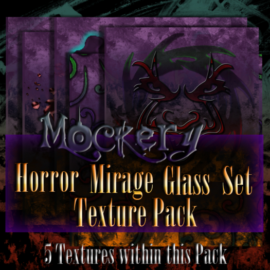 Second Life Marketplace - Mockery: Horror Mirage Glass Texture Set