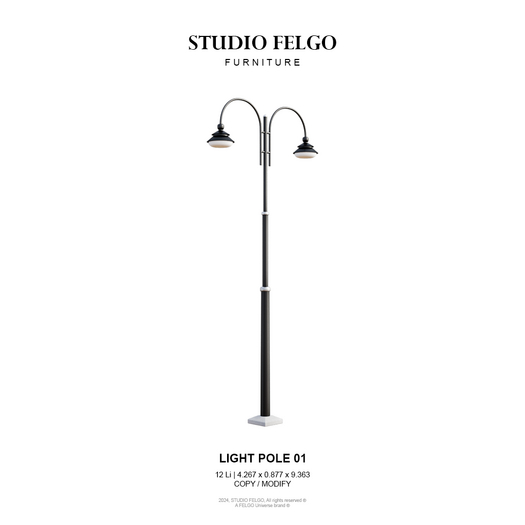 Second Life Marketplace - STUDIO FELGO // Light pole 01