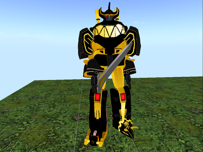 Second Life Marketplace - power rangers megazord gold