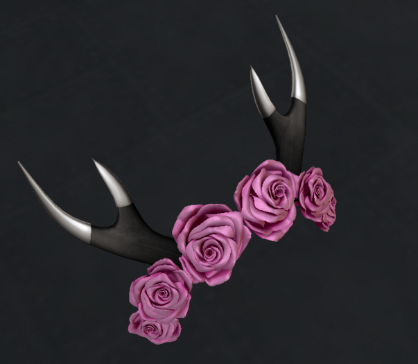 Second Life Marketplace - Fairy horns Crown Rose