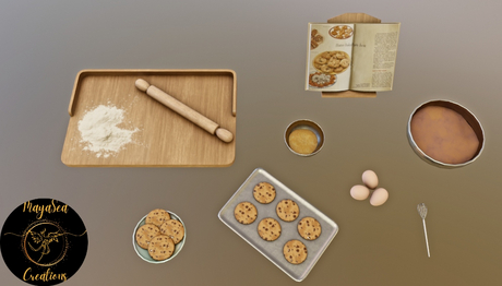 Second Life Marketplace - Let's Bake Cookies Set Full Perm Mesh ♥