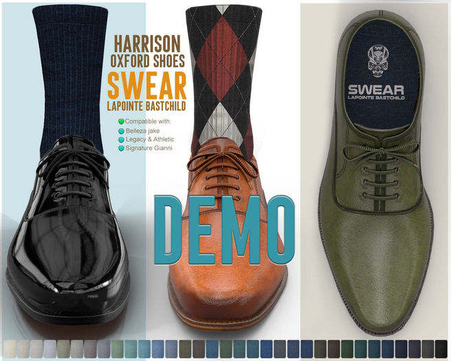 Second Life Marketplace - Dress Shoes Harrison Oxford DEMO