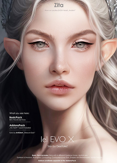 Second Life Marketplace - DeeTaleZ *SKINS - FATPACK* lel EVOX - Zita ...
