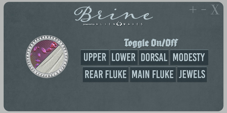 Second Life Marketplace - Brine - Luna Moth PINK Mermaid Tail for Riptide
