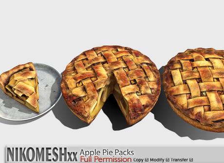 Second Life Marketplace - ::NIKOMESH::Full Permission Apple Pie Packs