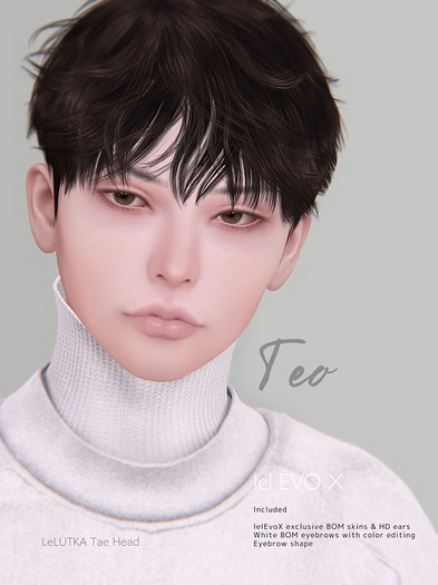 Second Life Marketplace - violetta. Teo Skin (lel EvoX) VELOUR MOON