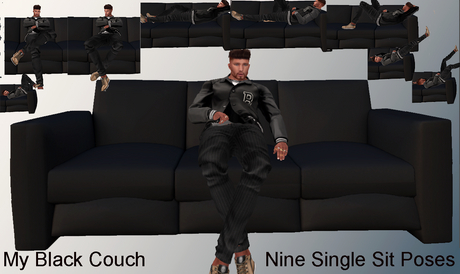Second Life Marketplace - My Black Couch