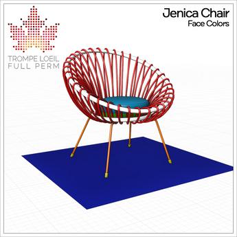 Second Life Marketplace - Trompe Loeil Full Perm - Jenica Chair [mesh]