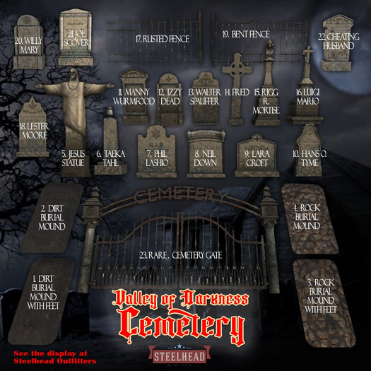 Second Life Marketplace - 3. STEELHEAD CEMETERY GRAVE - ROCK BURIAL ...