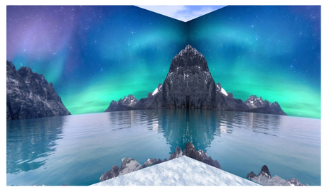 Second Life Marketplace - Sky Platform "Northern Lights" 32X32 -BOX