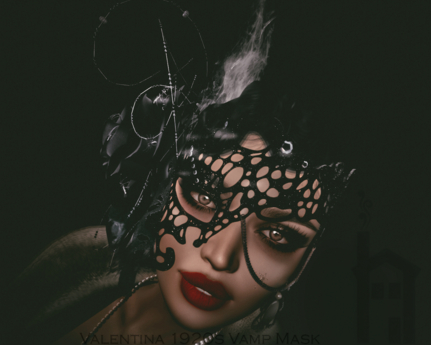 Second Life Marketplace - VALENTINA 1920s Vamp Mask