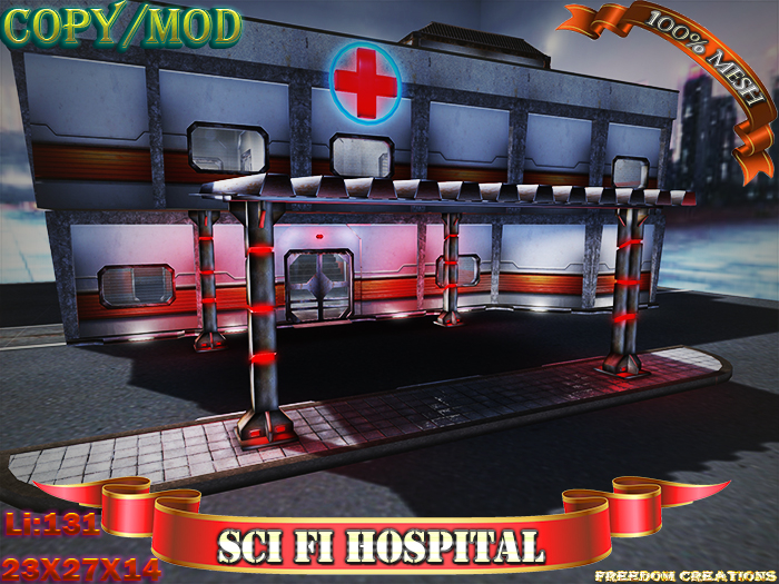 Second Life Marketplace - Sci fi hospital-Freedom creations