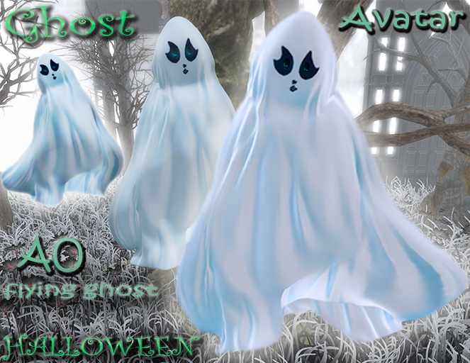 Second Life Marketplace - HALLOWEEN ::. Ghost Avatar (blue ...