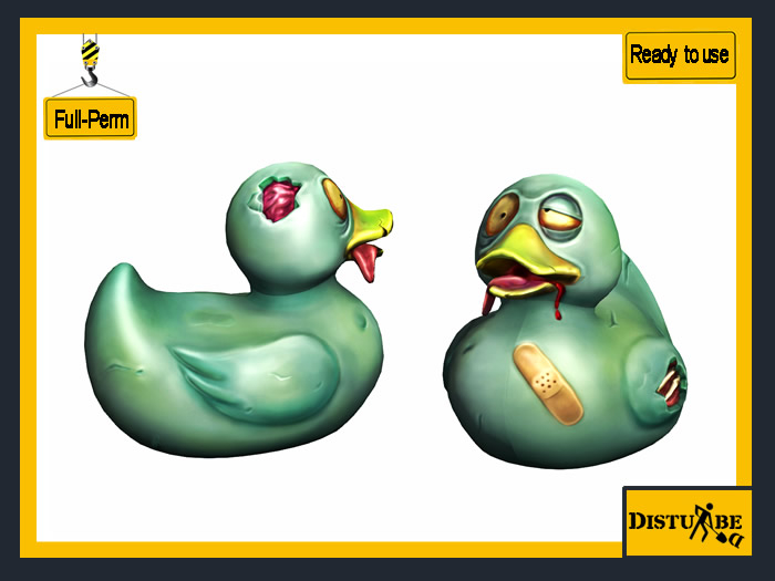 Second Life Marketplace - ::DisturbeD:: Halloween Zombie Rubber Duck ...