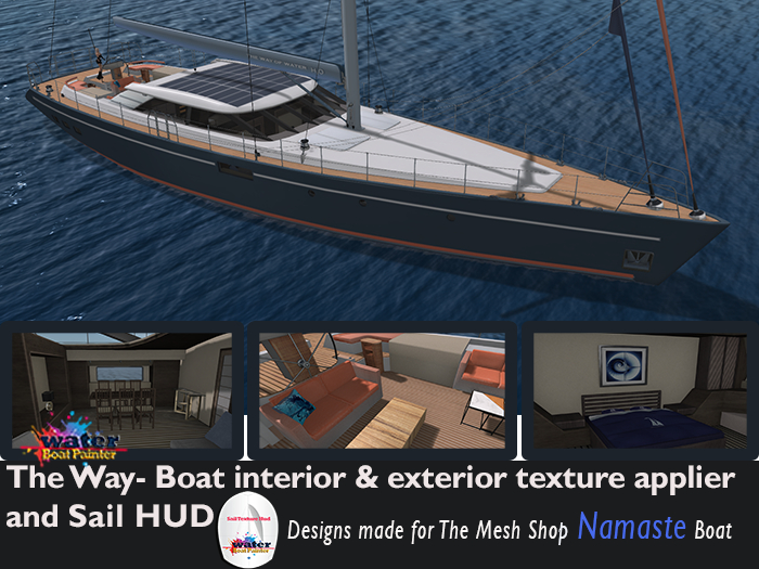 Second Life Marketplace - W:B:P:Namaste-The Way -BOAT Texture Applier ...