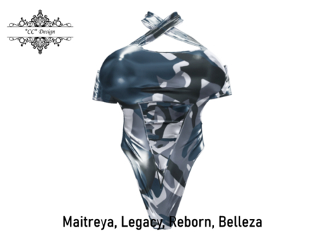 Second Life Marketplace - (133) *CC* Tabea Shine Body Camo-Blue
