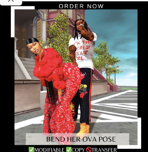 Second Life Marketplace - SNAPSTYLEZ Bend Her Ova Pose