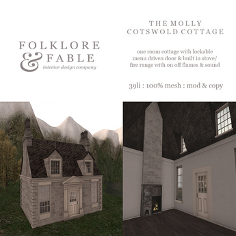 Second Life Marketplace - Folklore & Fable Cotswold Molly Cottage with ...