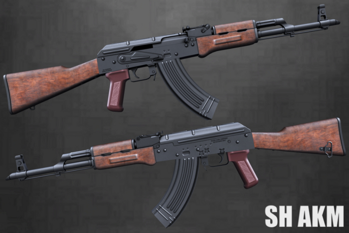 Second Life Marketplace - SH RP Prop Gun - AKM (Female Version)