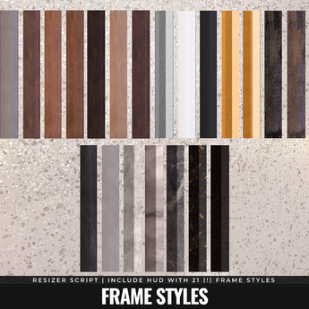 Second Life Marketplace - [YAN] Modern square frame - sky 3d marble 3.0