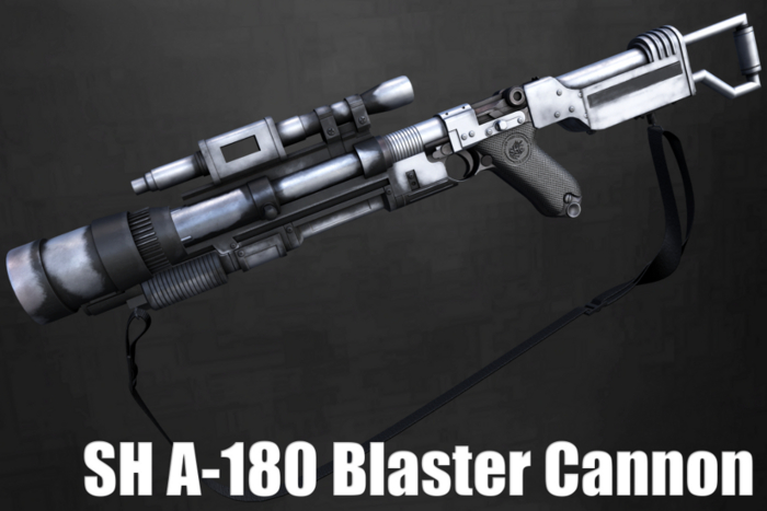 Second Life Marketplace - SH RP Prop Gun - A-180 Blaster Cannon