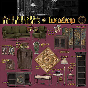 Second Life Marketplace - + LUX AETERNA [La Maison Du Printemps] Set of Georgian Sconces