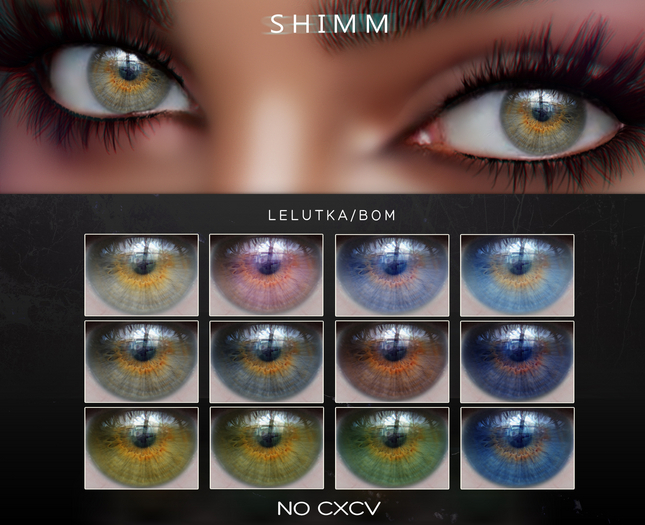 Second Life Marketplace - S H I M M / Lelutka Eyes Applier ~ BOM / CXCV ...