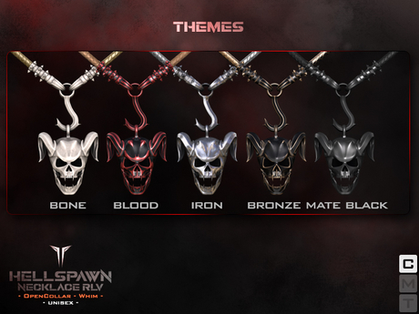 Second Life Marketplace - **RE** Hellspawn Necklace M3 RLV - UNISEX ...