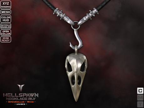Second Life Marketplace - **RE** Hellspawn Necklace M4 RLV - UNISEX ...
