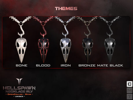 Second Life Marketplace - **RE** Hellspawn Necklace M4 RLV - UNISEX ...