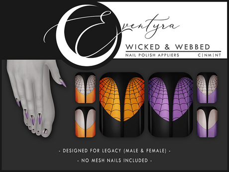 Second Life Marketplace - Eventyra - Legacy Nail HUD - Wicked & Webbed