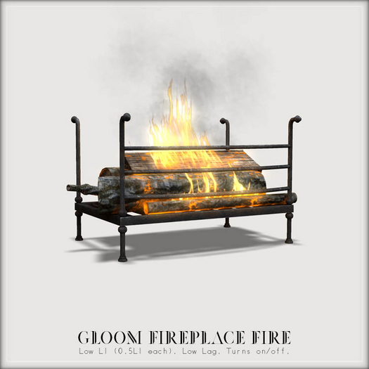 Second Life Marketplace - -Jane&Finch- Gloom Fireplace Fire