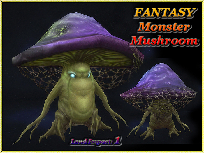 Second Life Marketplace - FANTASY - Monster Mushroom (1 LI) (Full perm)