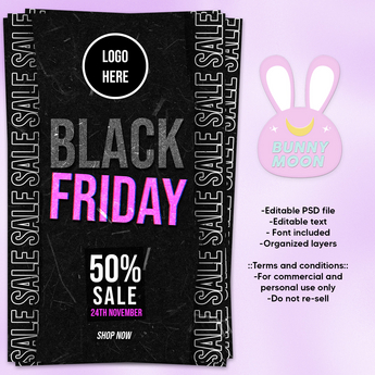 Second Life Marketplace - [BM] Flyer - 001( black friday - Flyer)