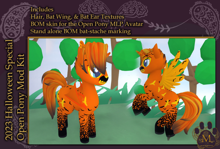 Second Life Marketplace - *M* 2023 Halloween Special Open Pony BOM MLP ...