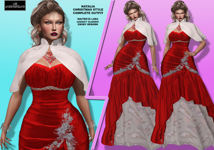 Second Life Marketplace - **NATALIA CHRISTMAS STYLE COMPLETE OUTFIT**