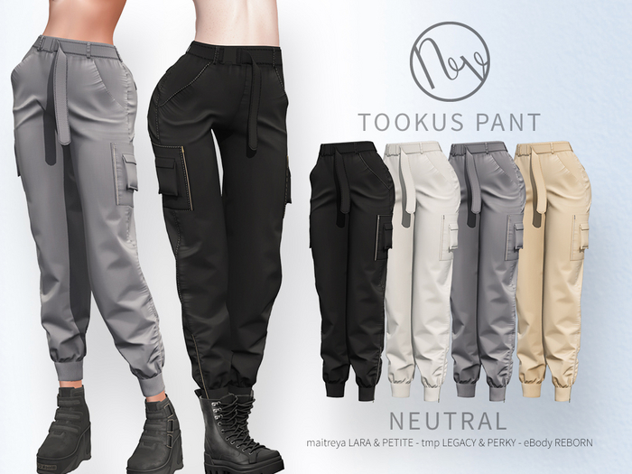 Second Life Marketplace - neve pant - tookus neutral
