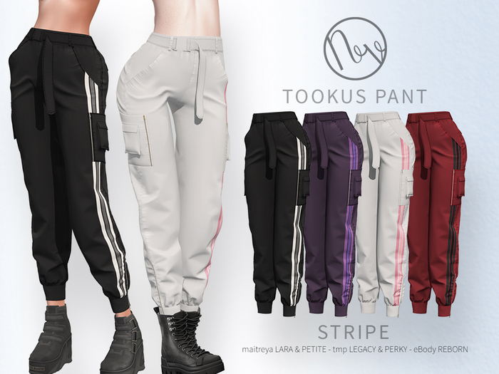 Second Life Marketplace - neve pant - tookus stripe