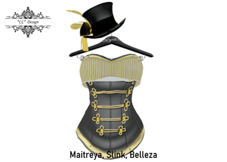 Second Life Marketplace - (161) *CC* Burlesque Outfit Gold