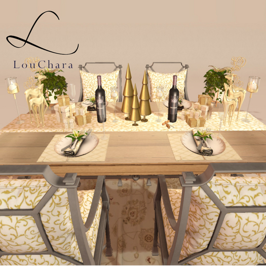 Second Life Marketplace - LouChara Noelle Dining Table Decor