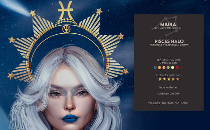 Second Life Marketplace - MIURA - Zodiac - Pisces Halo
