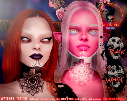 Second Life Marketplace - NEON INK - Watcher Tattoo