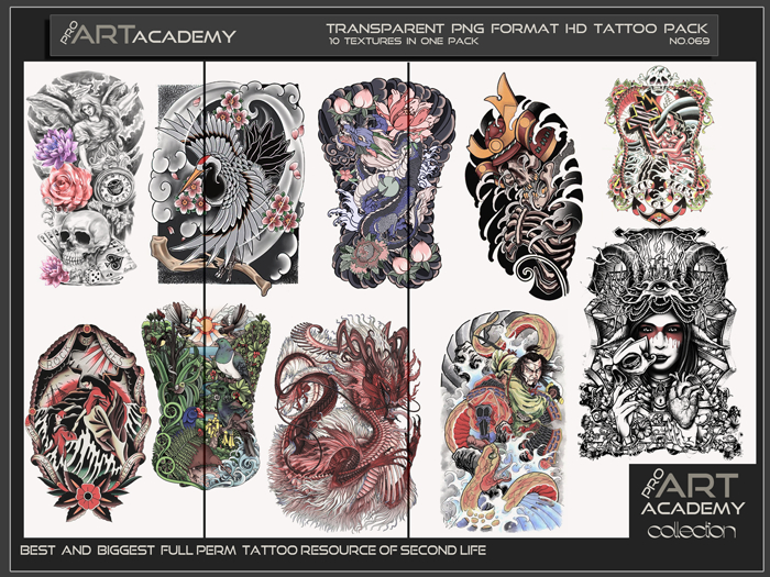 Second Life Marketplace - @PAA - Tattoo Texture Pack 69