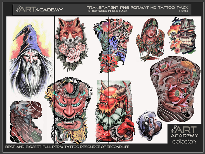 Second Life Marketplace - @PAA - Tattoo Texture Pack 114